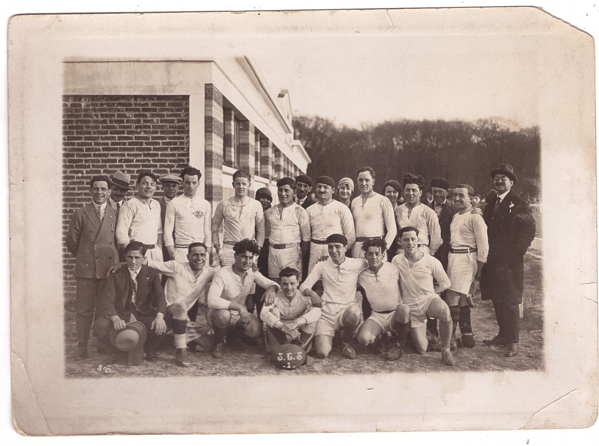 Equipe de rugby — Portrait Sépia